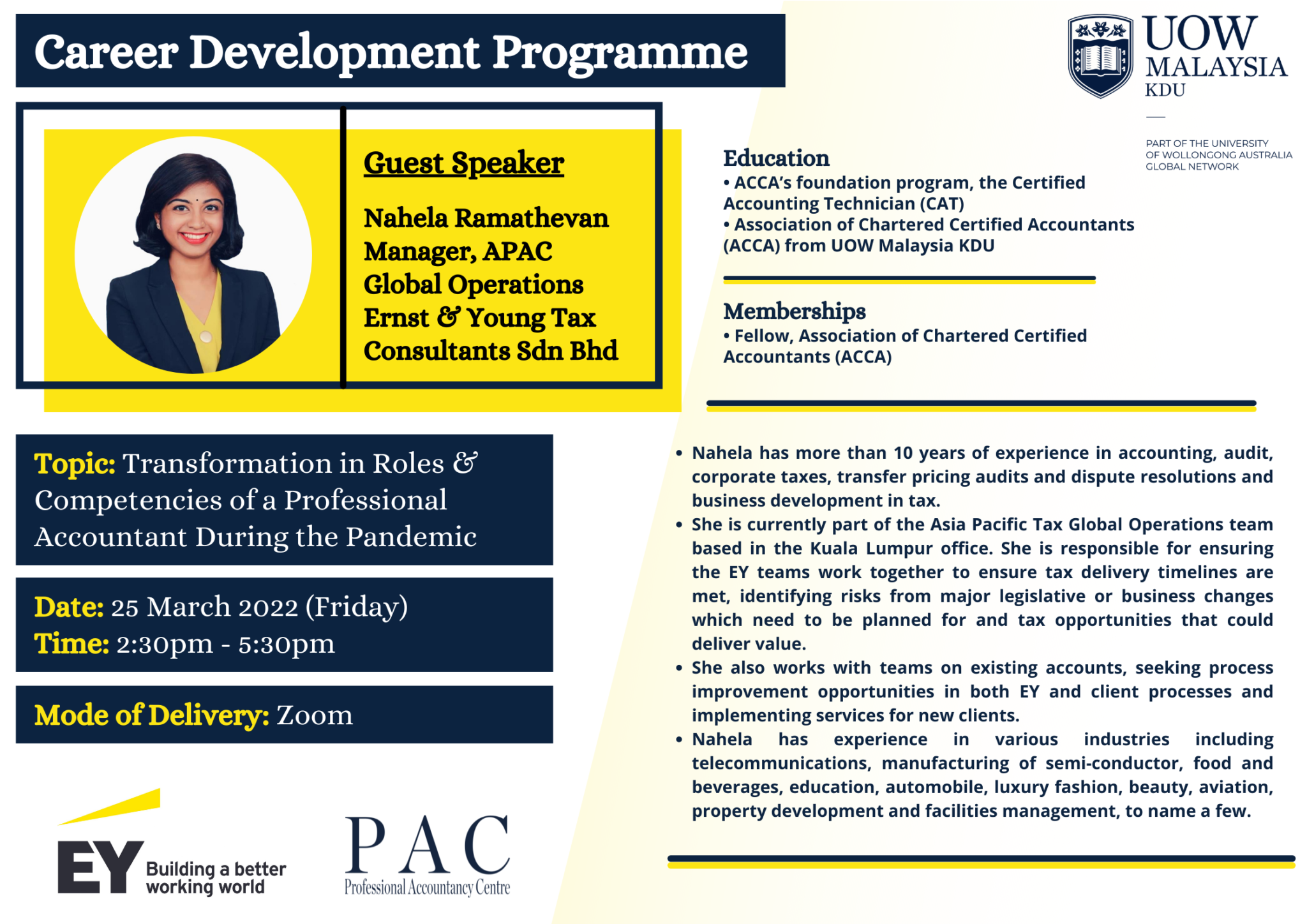 EY CDP POSTER 1 | Professional Accountancy Centre (PAC)